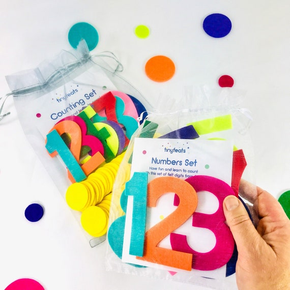 Counting Busy Bag Felt Numbers 0-9 Counting Dots Learn to - Etsy