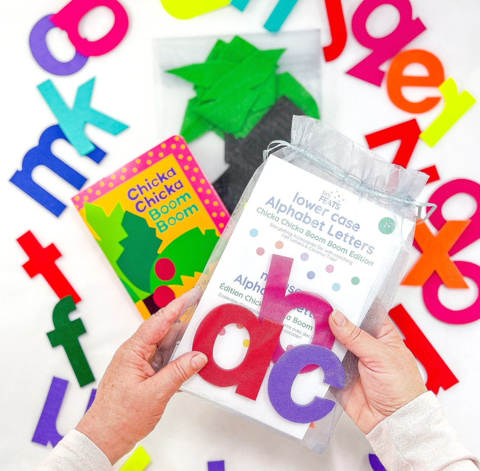 Chicka Chicka Boom Boom Letters Story Set W/ Felt Alphabet Letter Set ...