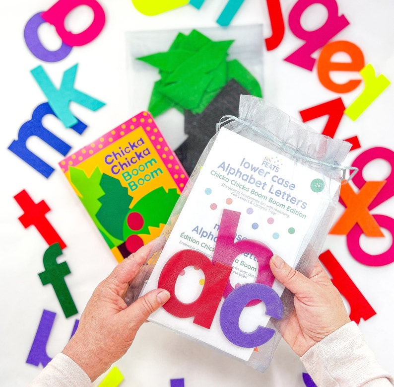 Chicka Chicka Boom Boom Letters Story Set W/ Felt Alphabet Letter Set ...