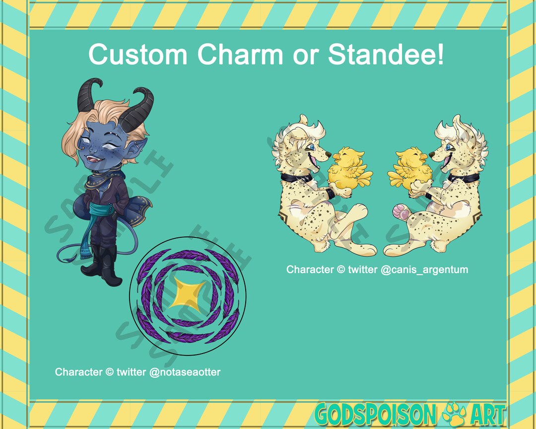 Custom Charm/standee of YOUR Character! - Etsy