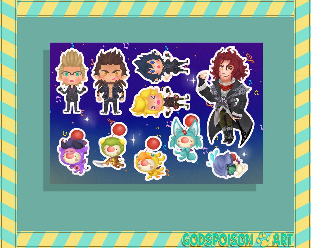 FFXV - Theatre Babies Sticker Sheet - Etsy