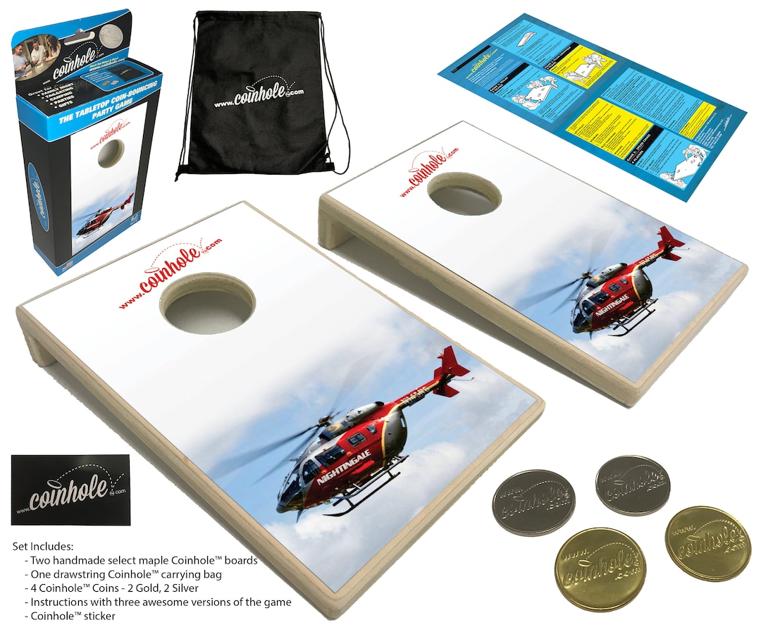 Custom Tabletop Coin Bouncing Mini Cornhole Game Set Coinhole® - Etsy