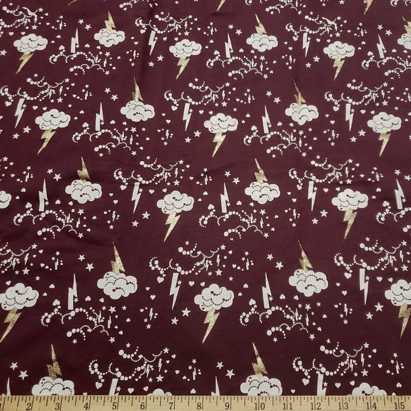Cloud Print Fabric - Etsy