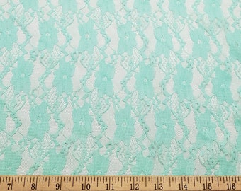 Mint Lace Fabric - Etsy