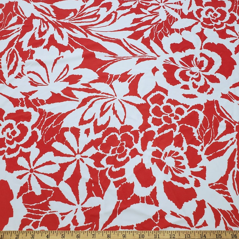 Red and White Fabric - Etsy
