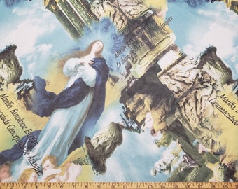 Religious Fabric by the Yard - Etsy