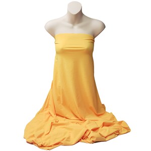 Summer Sun Golden Yellow Matte Solid Nylon Spandex Swimwear Fabric by ...