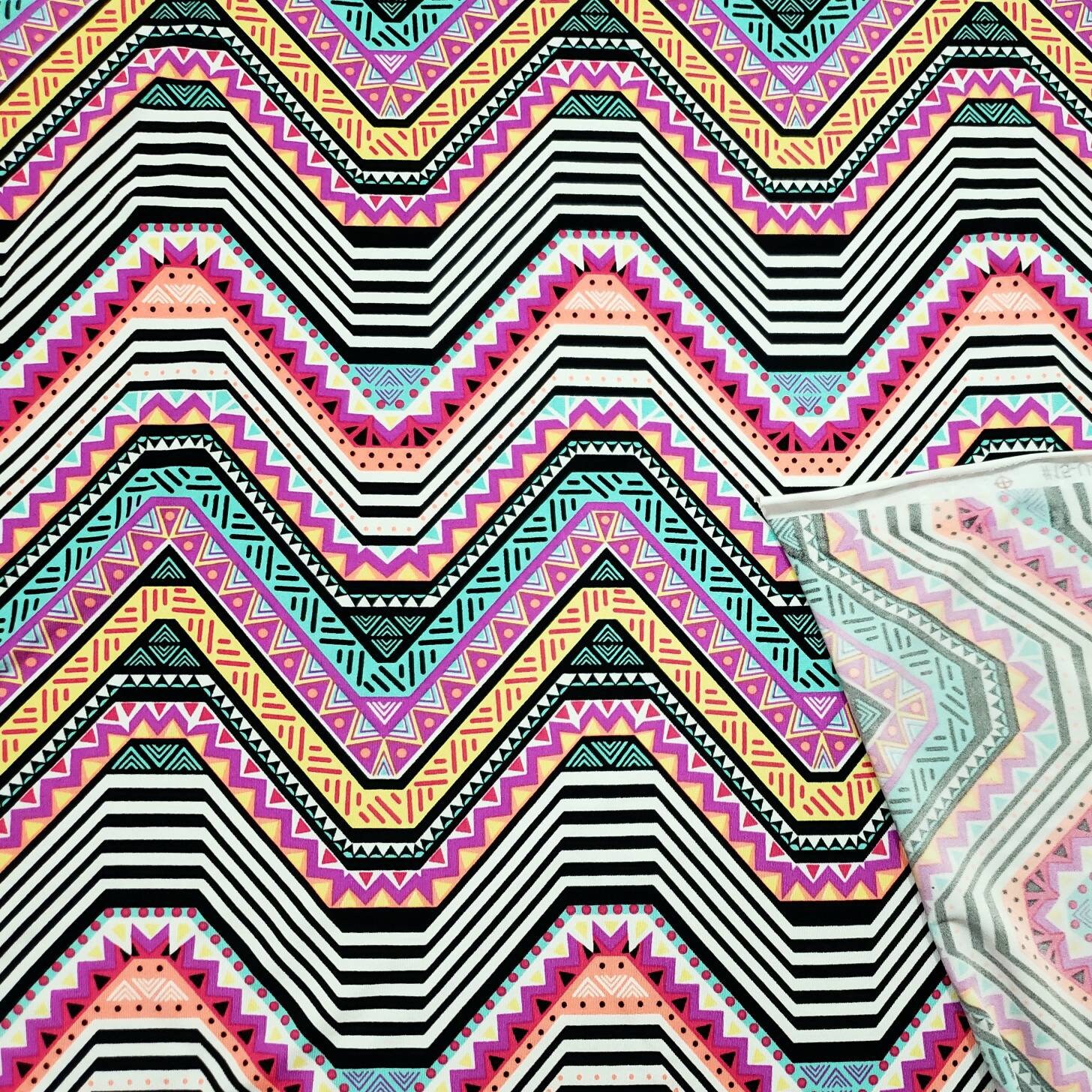 Colorful Ethnic Aztec Print Venezia Swimwear Fabric by the - Etsy