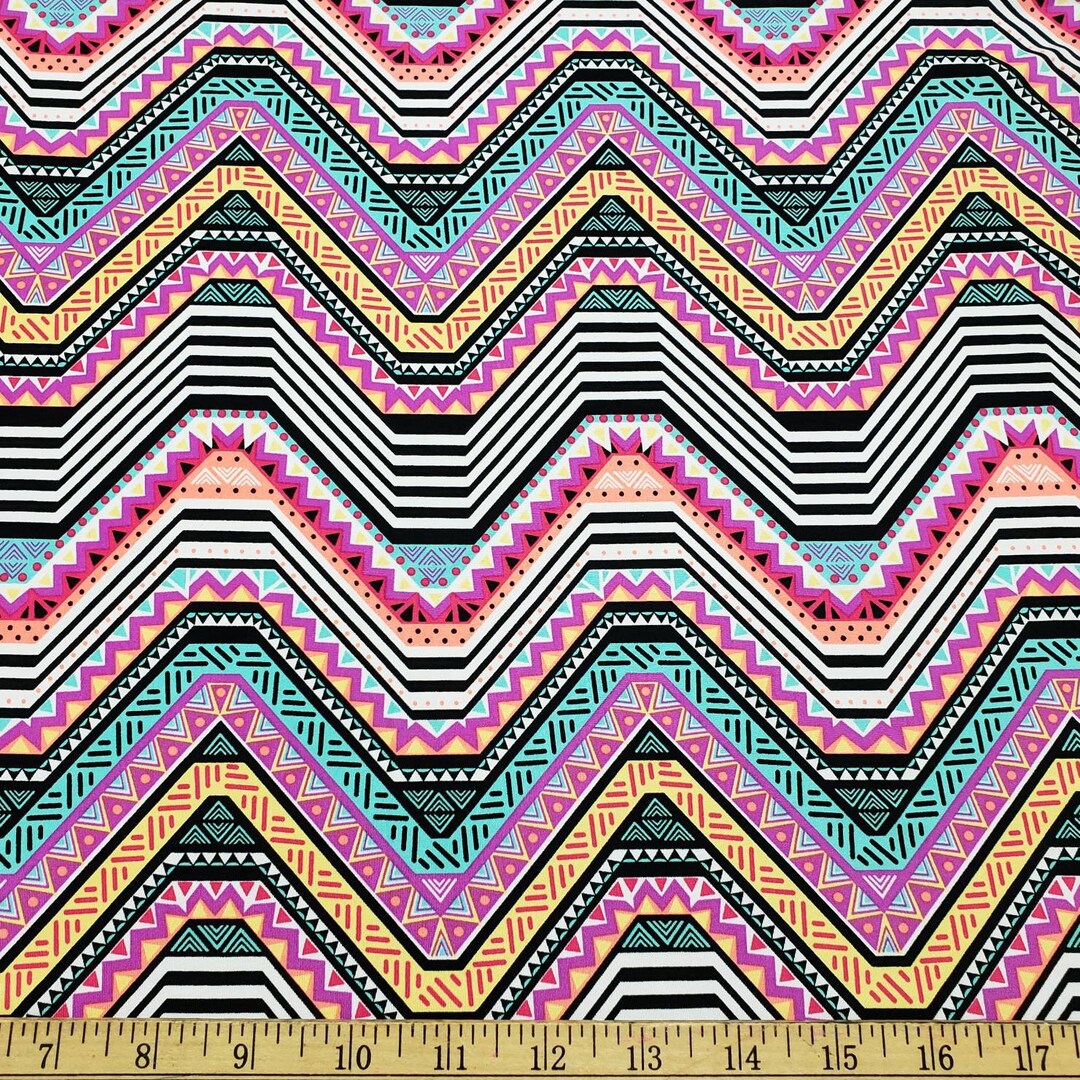 Colorful Ethnic Aztec Print Venezia Swimwear Fabric by the Yard - Etsy