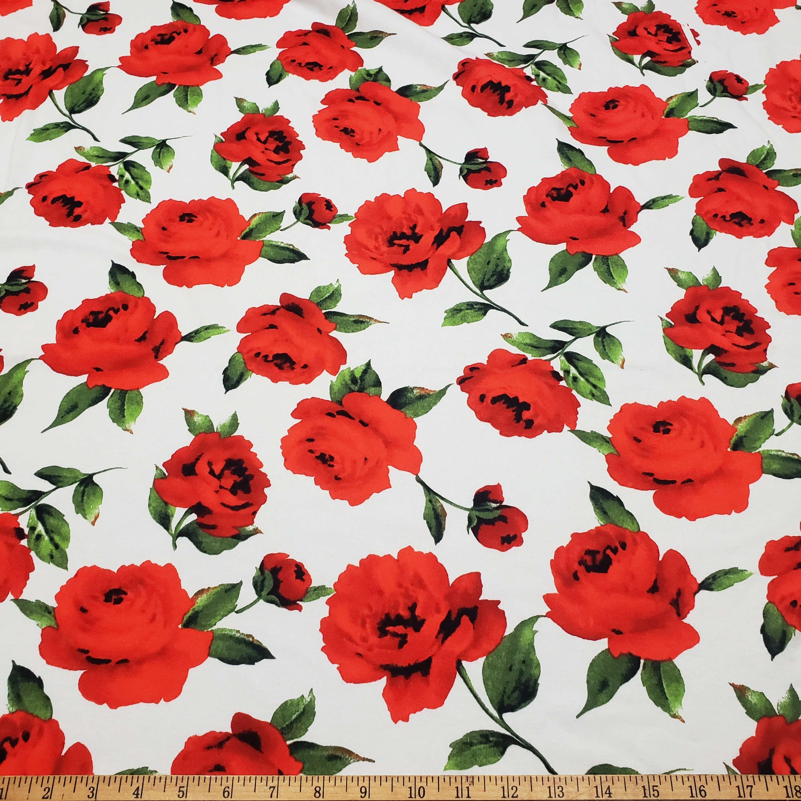 Cabbage Roses Fabric