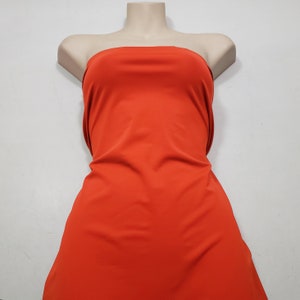 Neon/bright Orange Color Solid Matte Nylon Spandex Fabric by the Yard ...