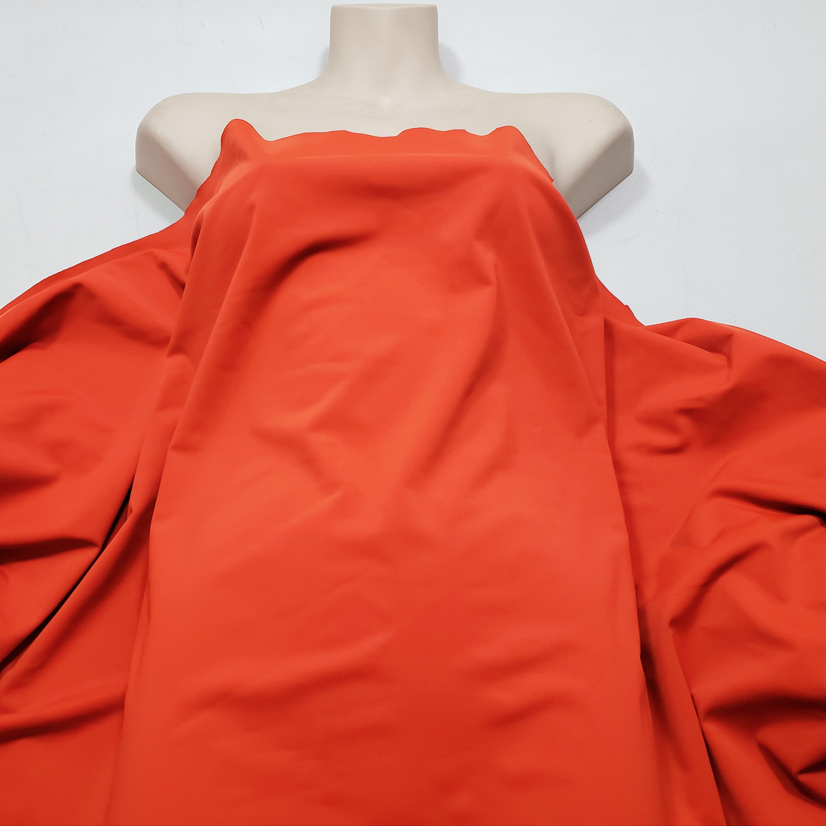 Neon/bright Orange Color Solid Matte Nylon Spandex Fabric by the Yard ...