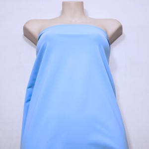 Light Sky Blue Nylon Spandex Tricot Fabric: 4-way Stretch Swimwear ...