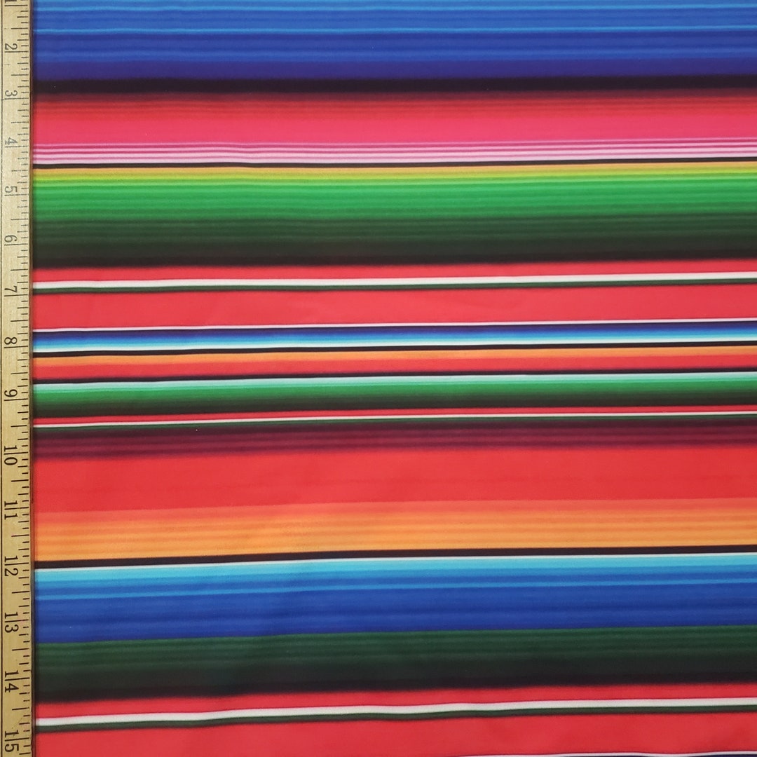 Colorful Mexican Sarape Stripes Print 4 Way Stretch Opaque Swimwear ...