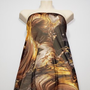 Liquid Marble Print 4-way Stretch Mesh Fabric by the Yard - Etsy
