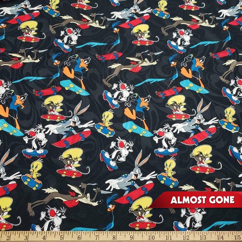 Cartoon Character Cotton Fabric - Etsy