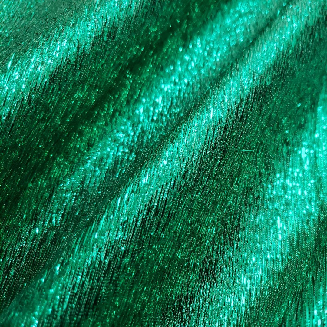 Kelly Green Metallic Eyelash/fringe Lame Fabric by the Yard - Etsy