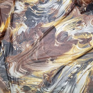 Liquid Marble Print 4-way Stretch Mesh Fabric by the Yard - Etsy