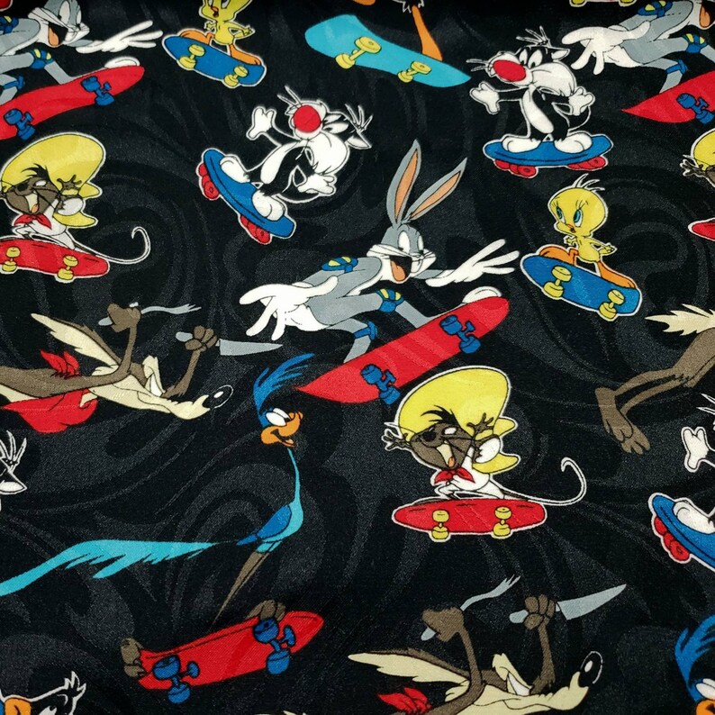 Vintage Cartoon Characters Print 45 Wide Polyester | Etsy