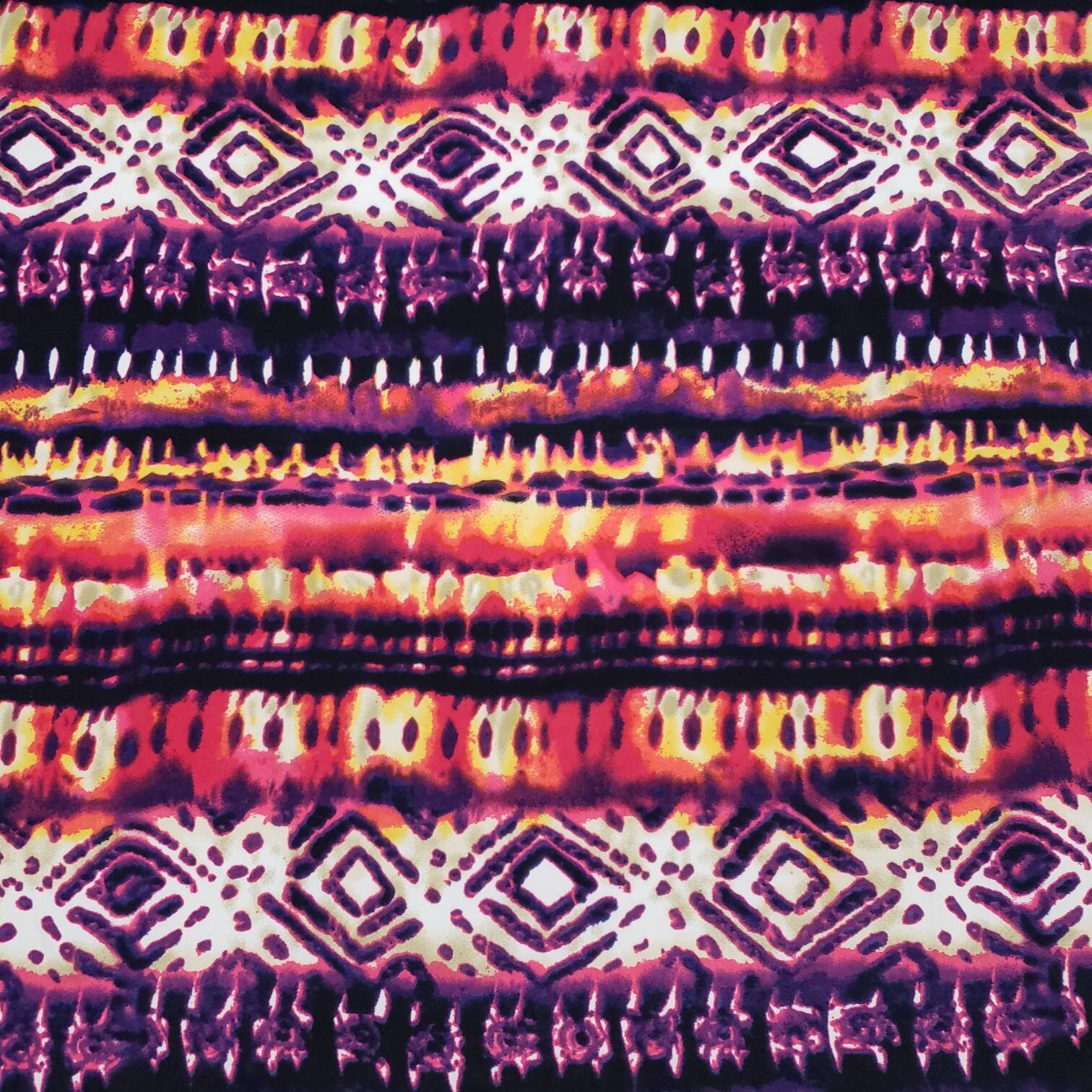 Lightweight Ethnic Print Poly Spandex Fabric by the Yard - Etsy