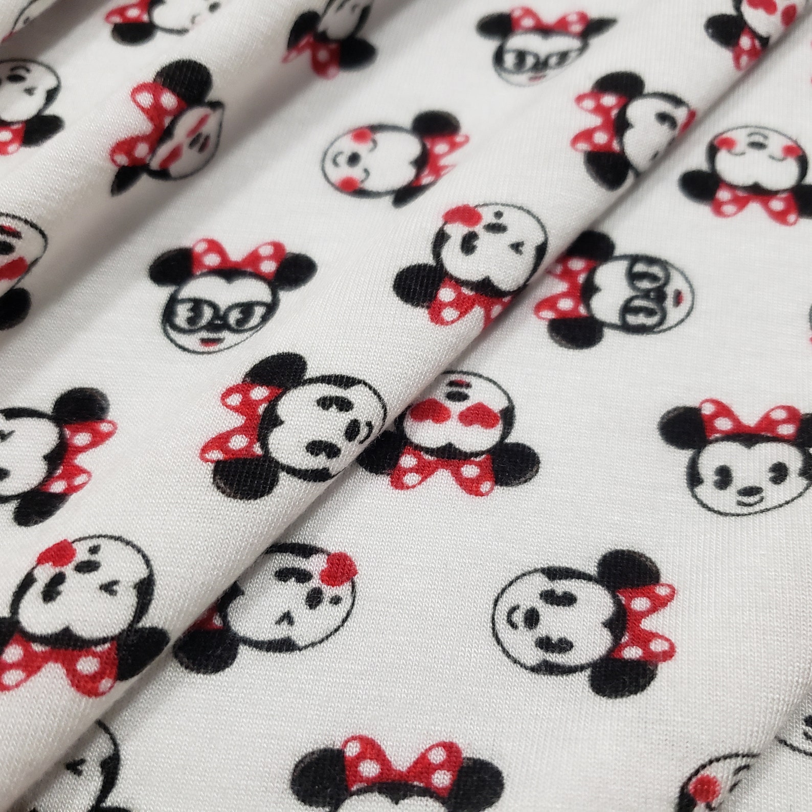 Lovely Girly Mouse Print on Lightweight Rayon Spandex Jersey - Etsy