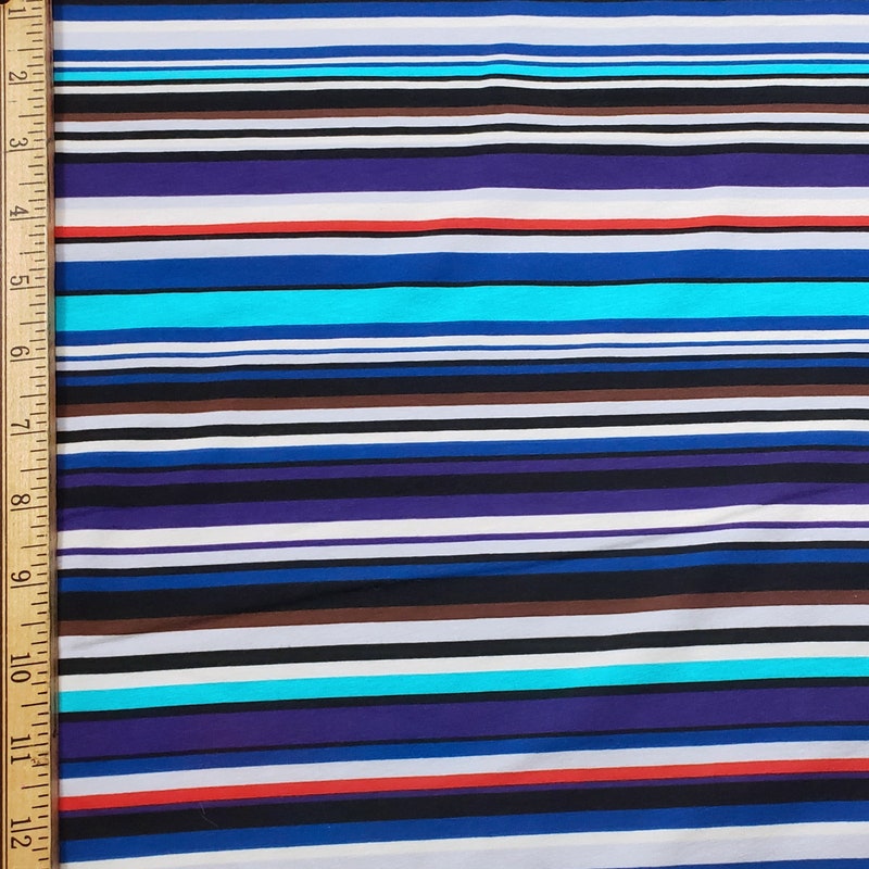 Stripe Jersey Fabric - Etsy