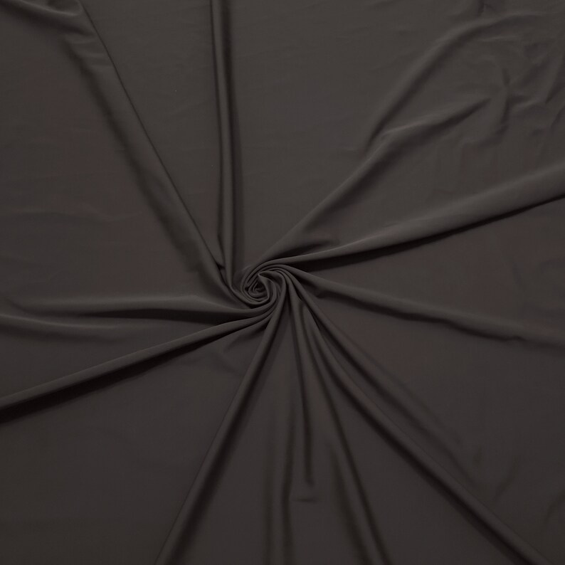 Sepia Brown Solid Nylon Spandex Fabric by the Yard - Etsy