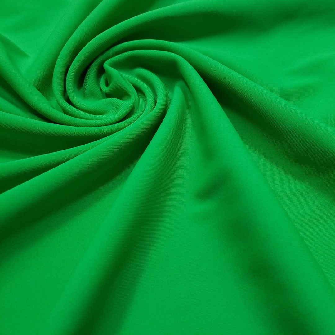 Green Solid Nylon Spandex Swimsuit Fabric by the Yard - Etsy