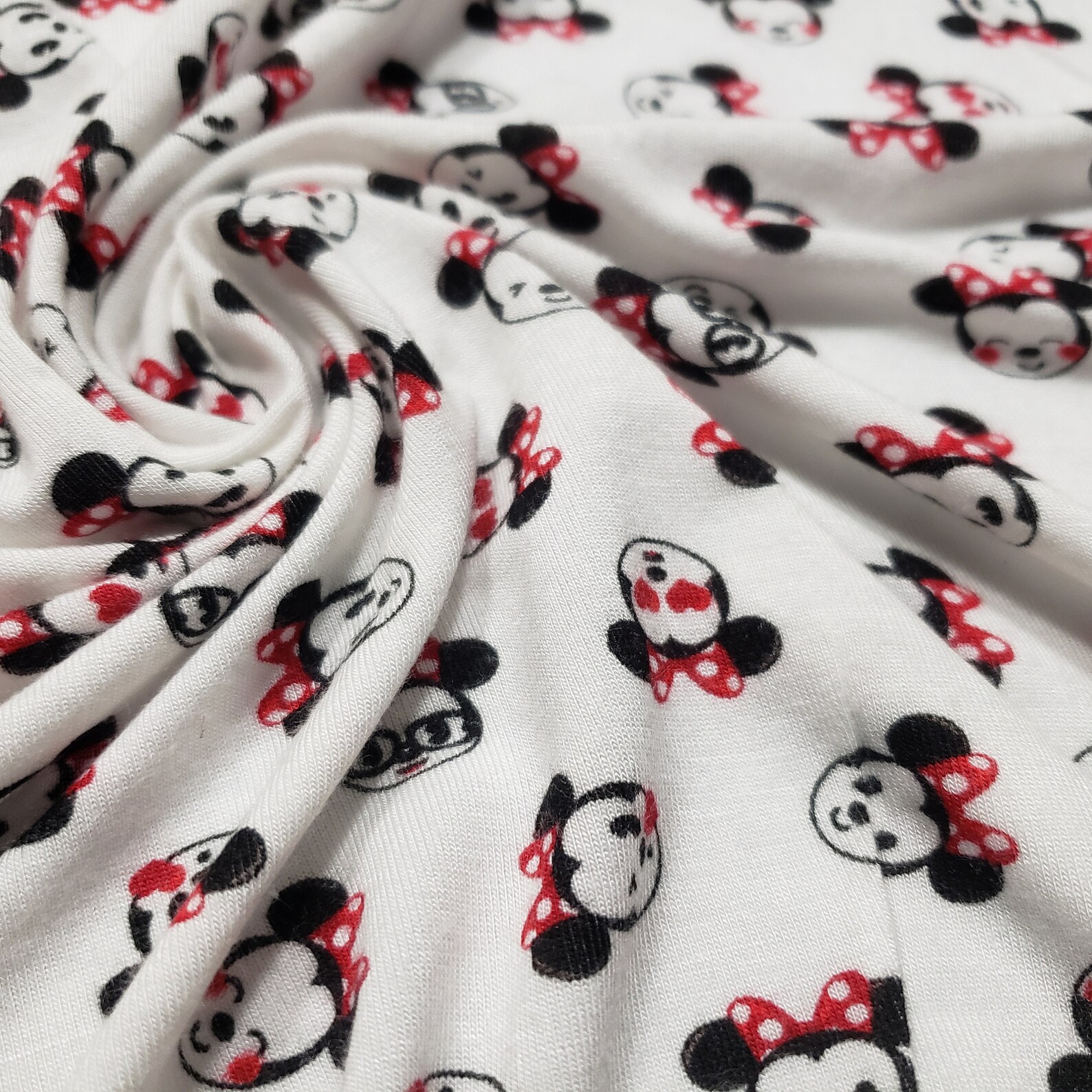 Lovely Girly Mouse Print on Lightweight Rayon Spandex Jersey - Etsy