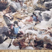 Angel Print Fabric - Floral Pattern Fabric by the Yard - Etsy