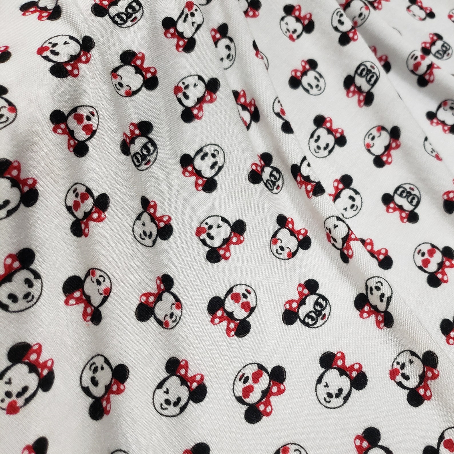 Lovely Girly Mouse Print on Lightweight Rayon Spandex Jersey - Etsy