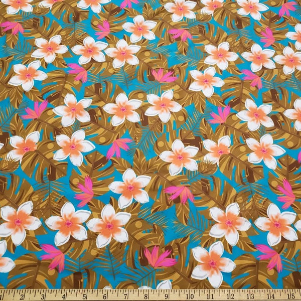 Tropical Print Fabric - Etsy