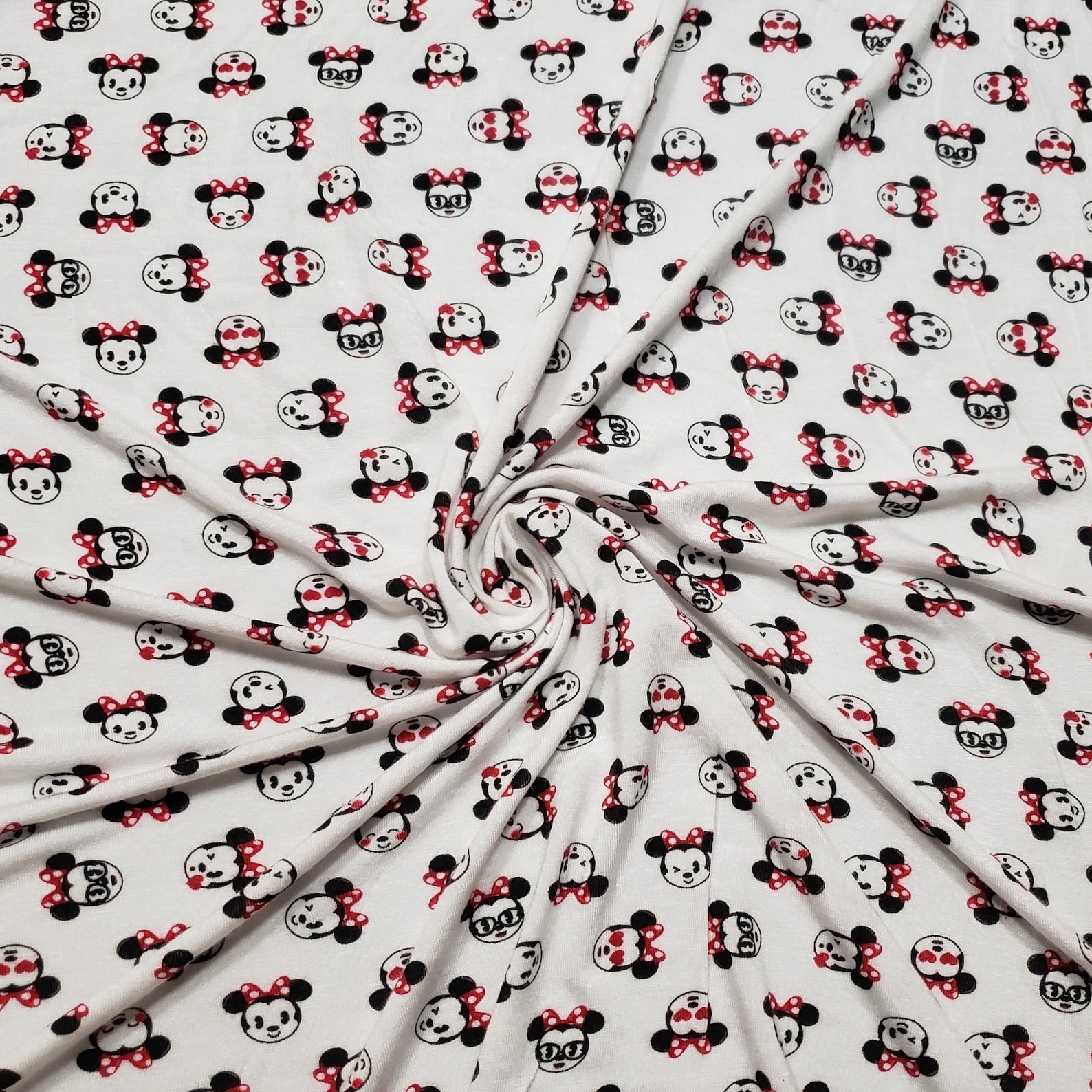 Lovely Girly Mouse Print on Lightweight Rayon Spandex Jersey - Etsy
