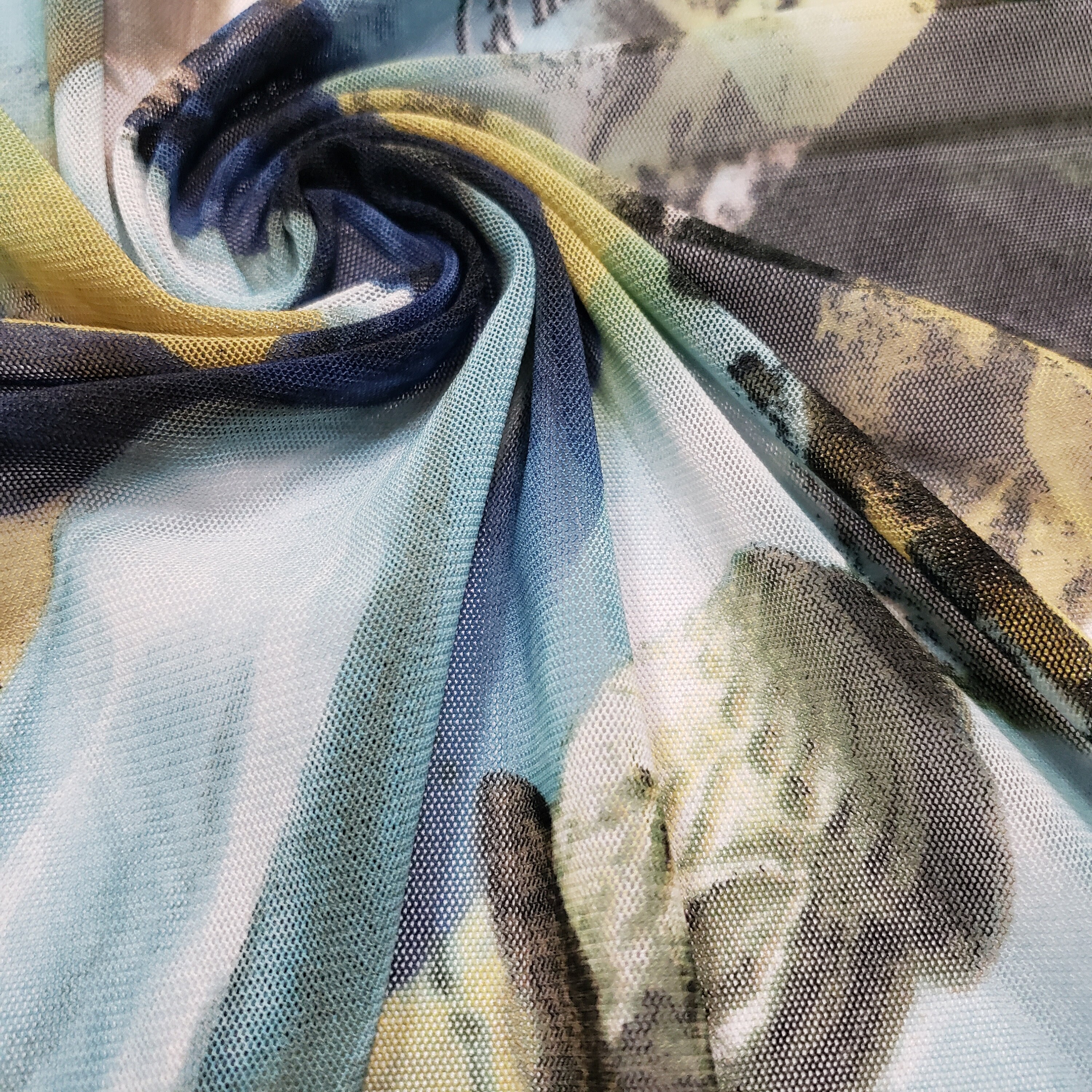 Religious Themed Print 4-way Stretch Mesh Fabric by the Yard - Etsy