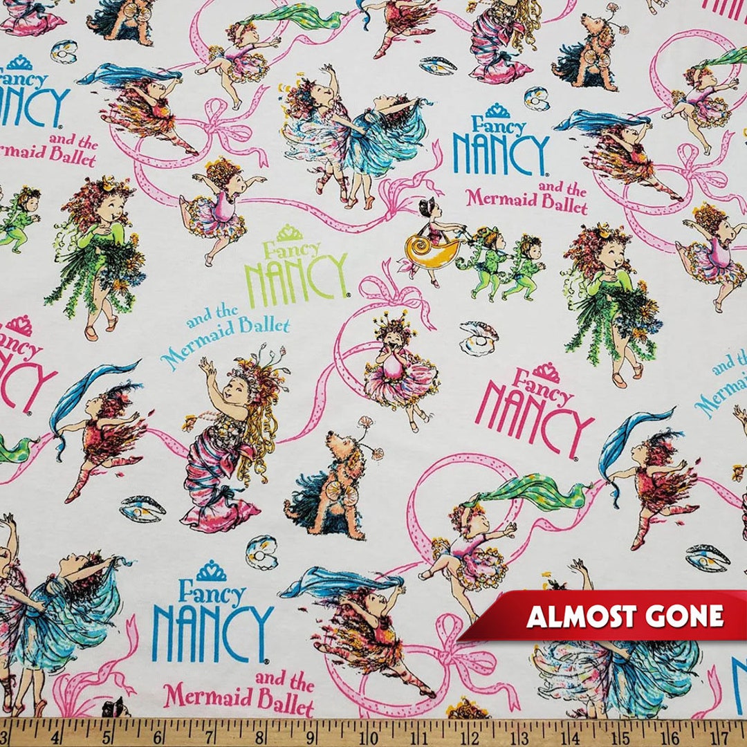 Fancy Girl Themed Cotton Rib Fabric - Cute Dress-up Print, by the Yard ...