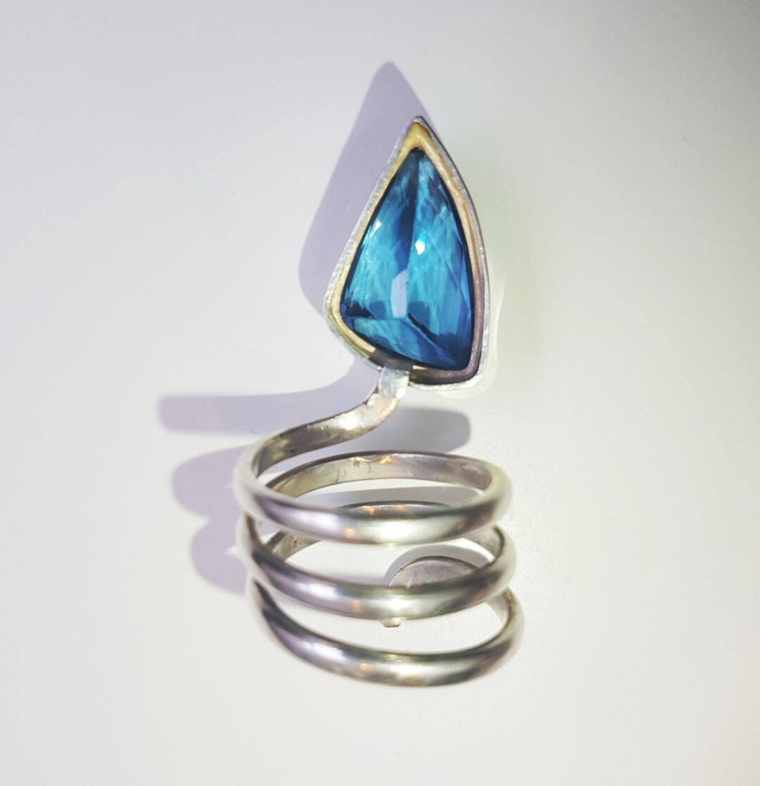 Blue Topaz Snake Ring From Ancient Thebes. Rare Find. - Etsy