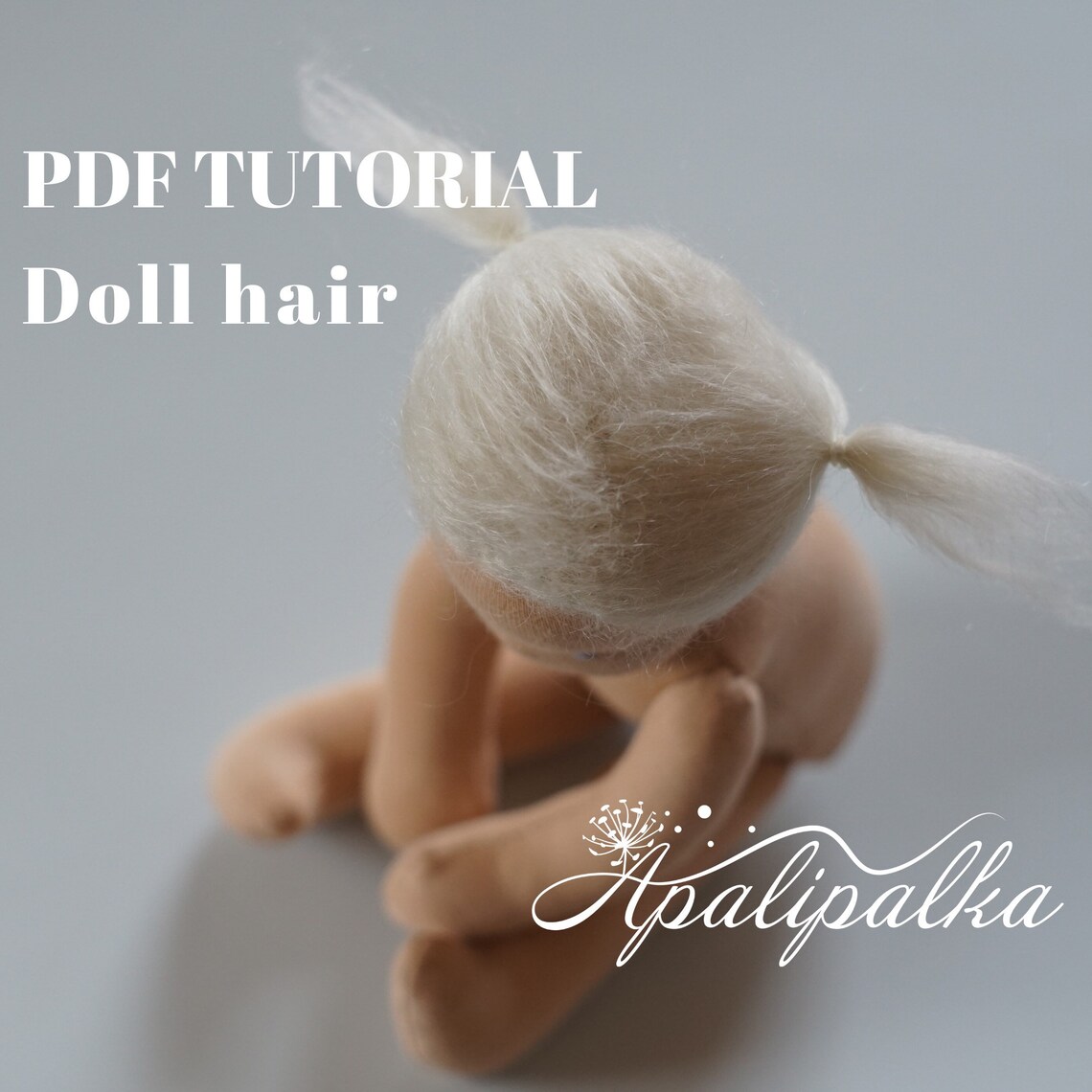 Doll hair tutorial Pattern doll wig | Etsy