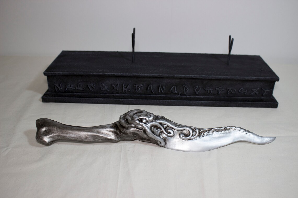Cthulhu Dagger With Display Stand Old Silver 3 - Etsy