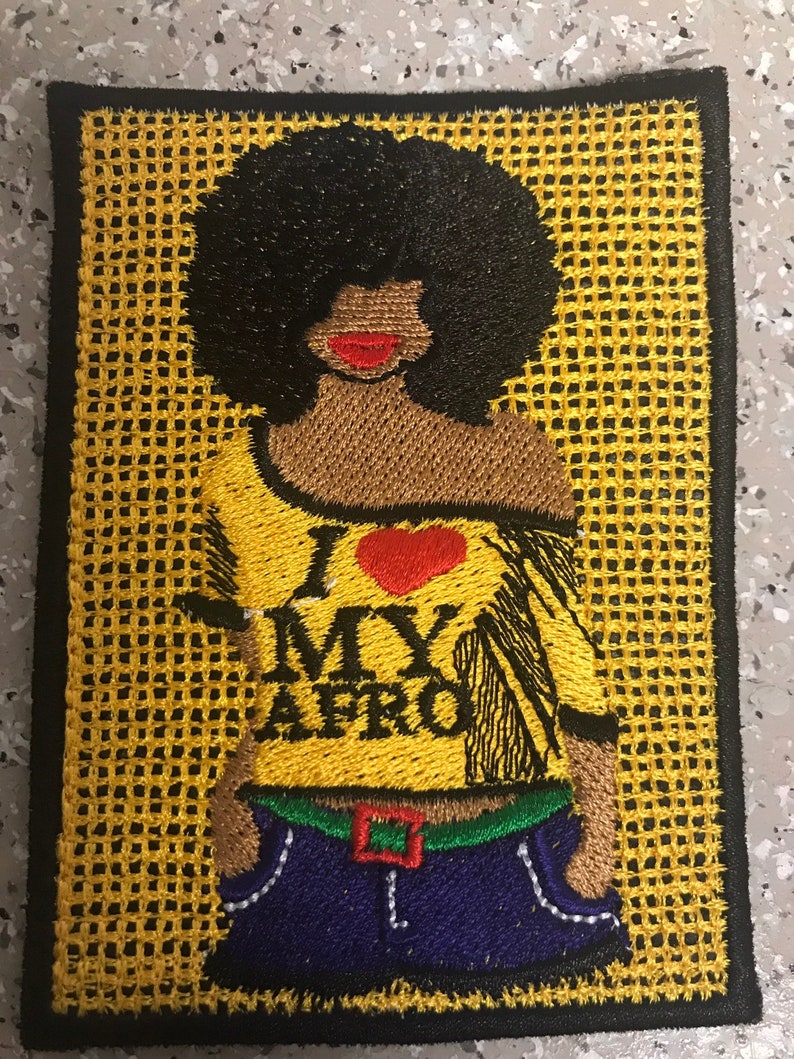 Loving My Afro Iron on Patch - Etsy