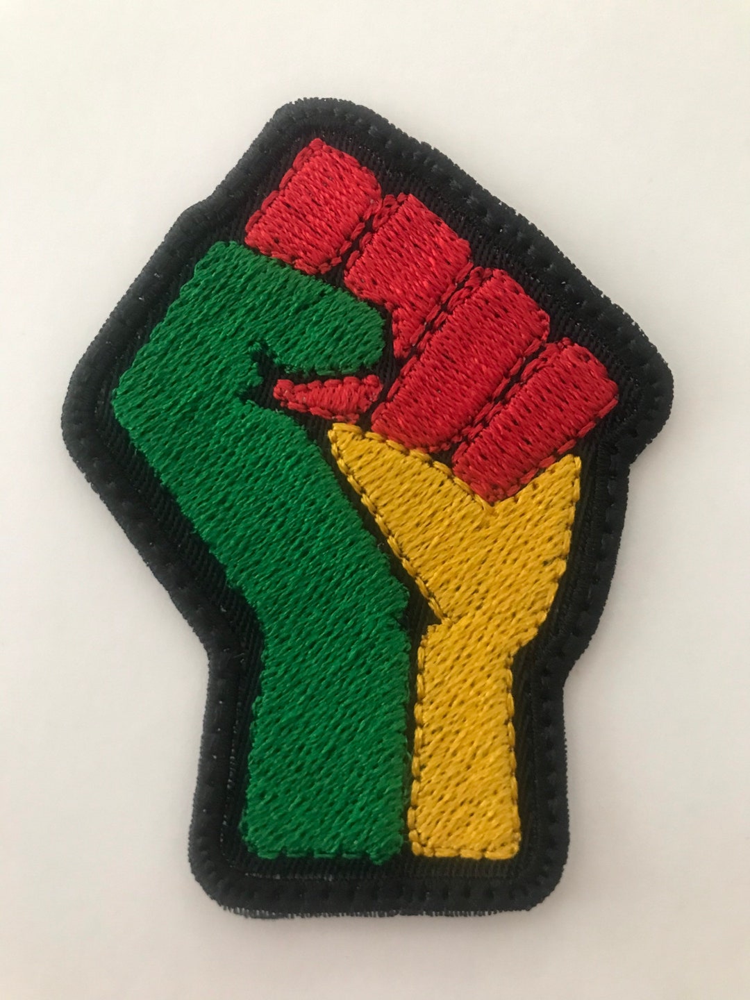 Fist Pride Rasta Iron on Patch - Etsy