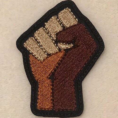 Rainbow Black Lives Matter Fist Patch BLM Pride Iron on - Etsy