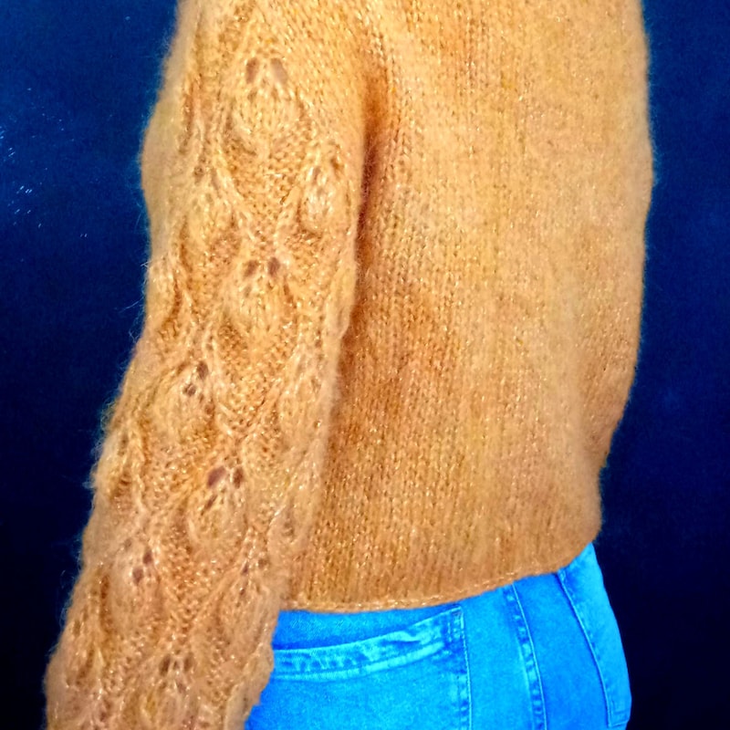 Orange Wool Sweater - Etsy