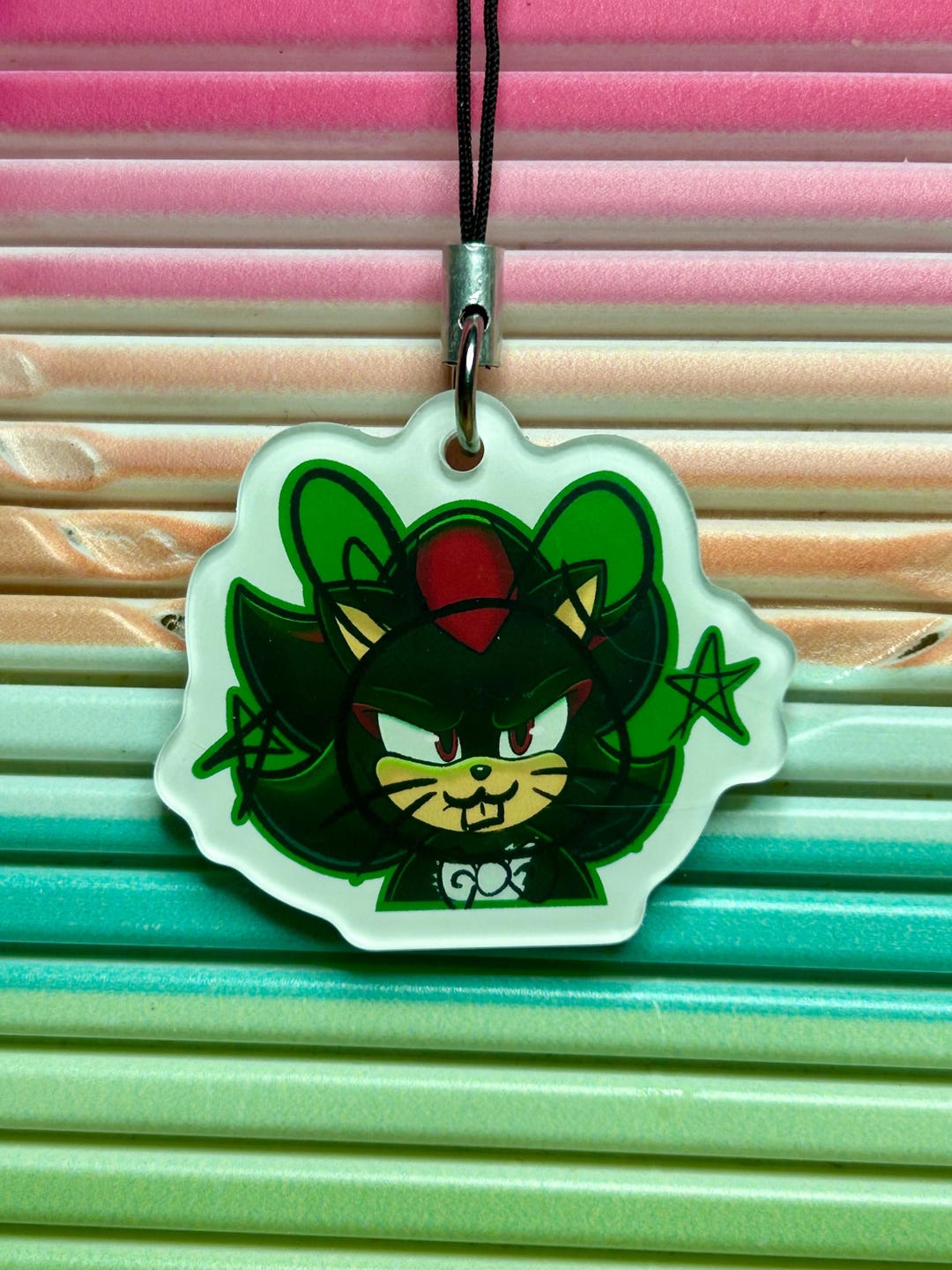 Sonic the Hedgehog - Shadow the Hedgehog Phone Charm - Etsy