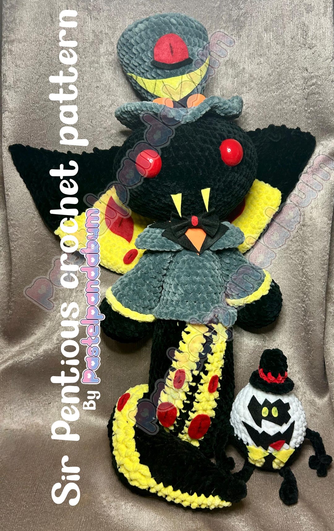 Hazbin Hotel Sir Pentious & Egg Boi Crochet PATTERN PDF - Etsy