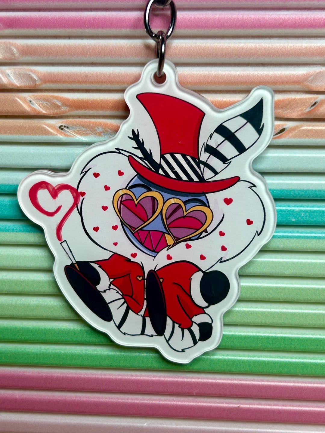 Hazbin Hotel Chibi Valentino Keychain - Etsy