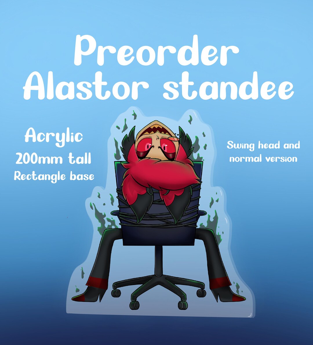 Preorder - Hazbin Hotel - 20cm Alastor Don’t You Forget Acrylic Standee ...