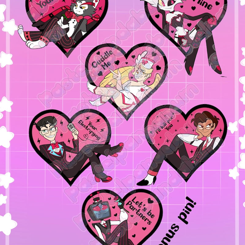 Hazbin and Helluva Pins - Etsy