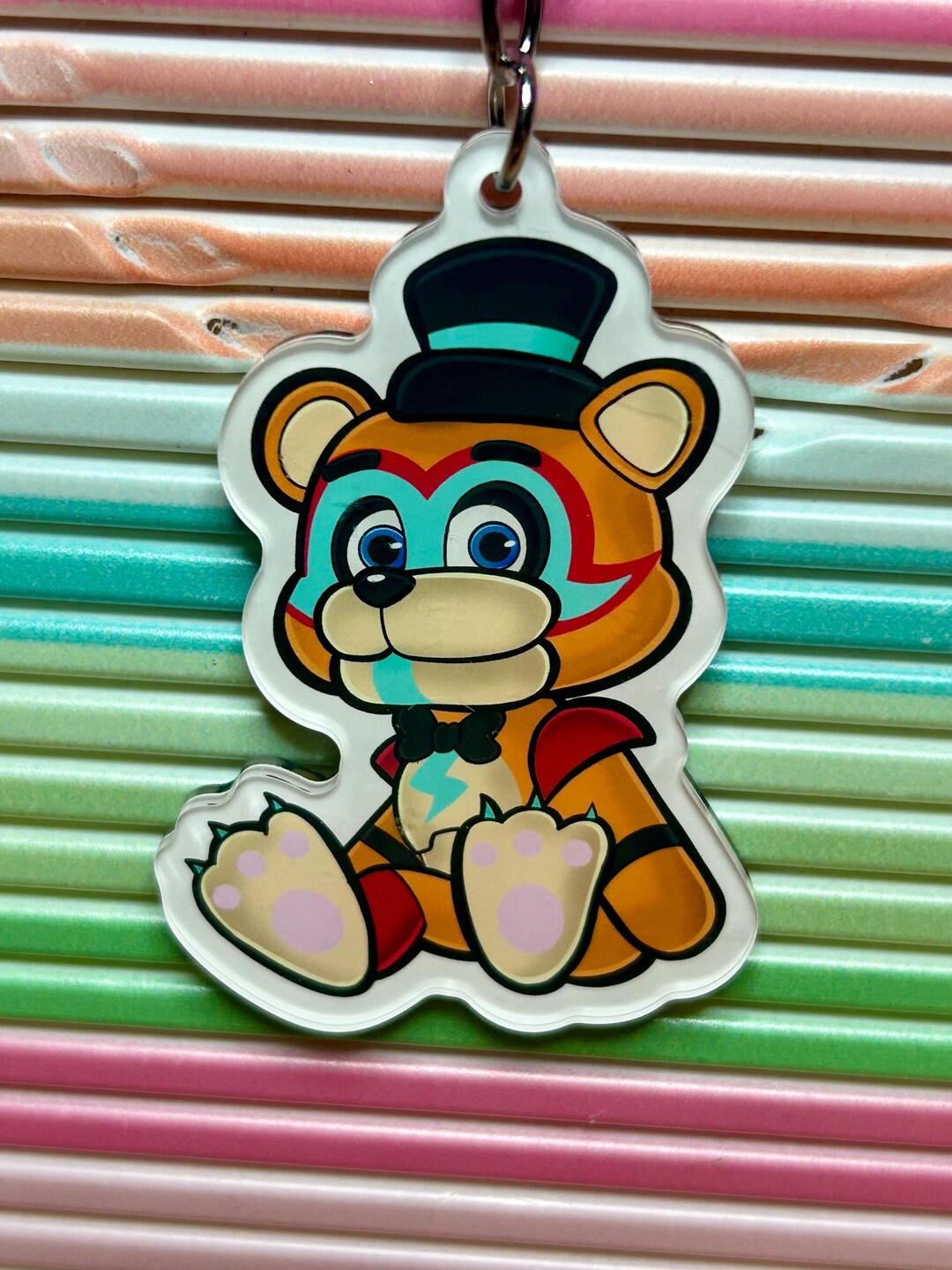 FNAF Rockstar Freddy Keychain - Etsy