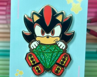 Shadow the Hedgehog Enamel Pin - Etsy