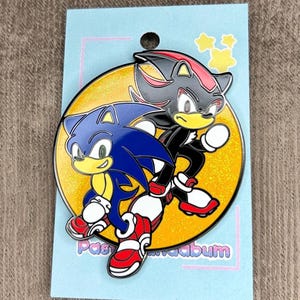 Sonic the Hedgehog SA2 - Sonic and Shadow Enamel Pin - Etsy